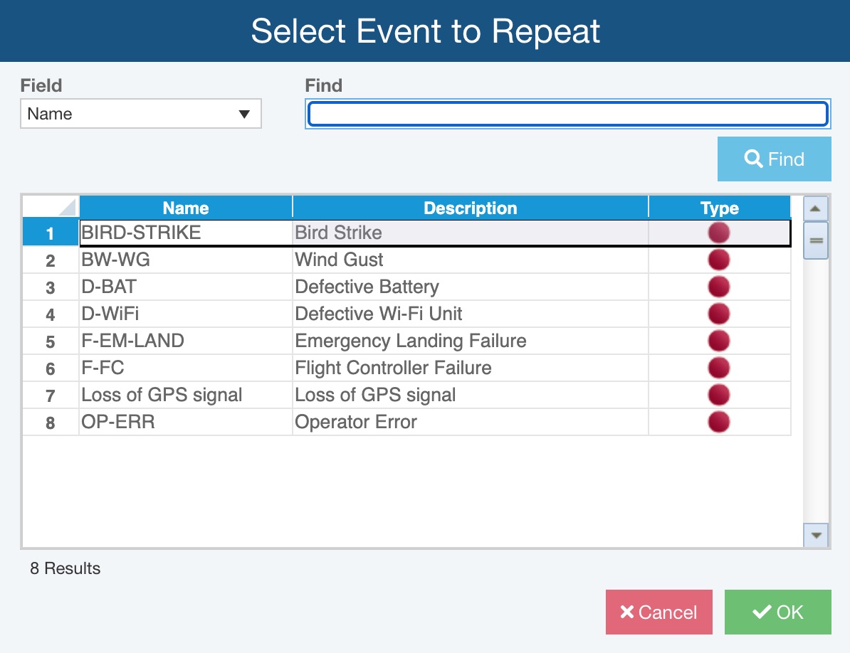 Using Repeated Events